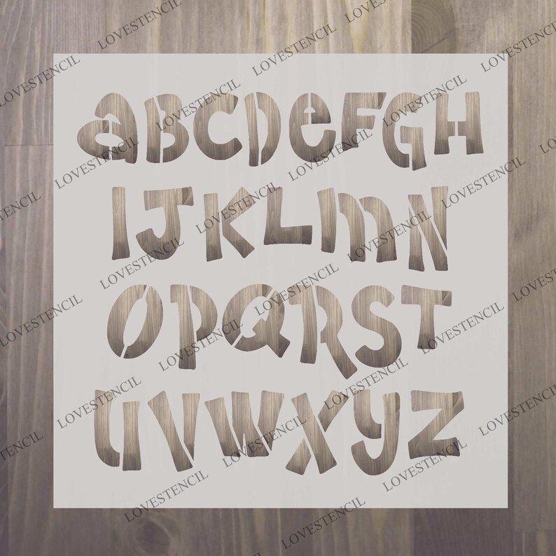 Alphabet Stencils. Small. for Craft - Etsy