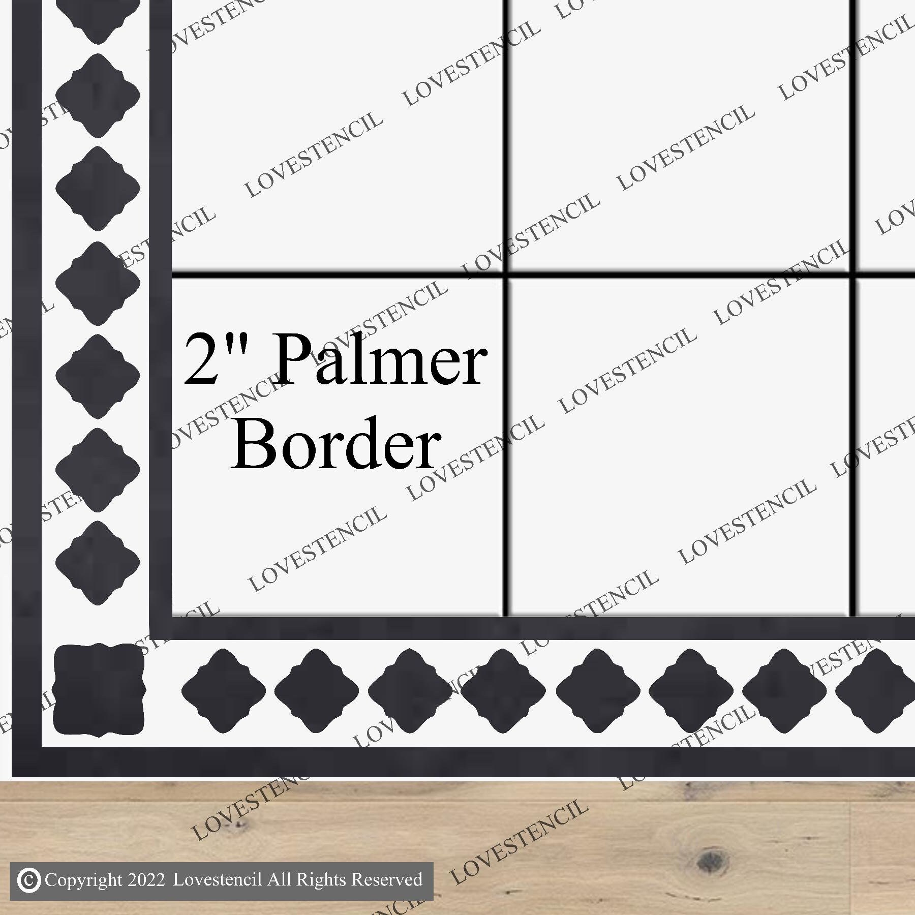 Tile Border/corner Stencils Lovestencil - Etsy
