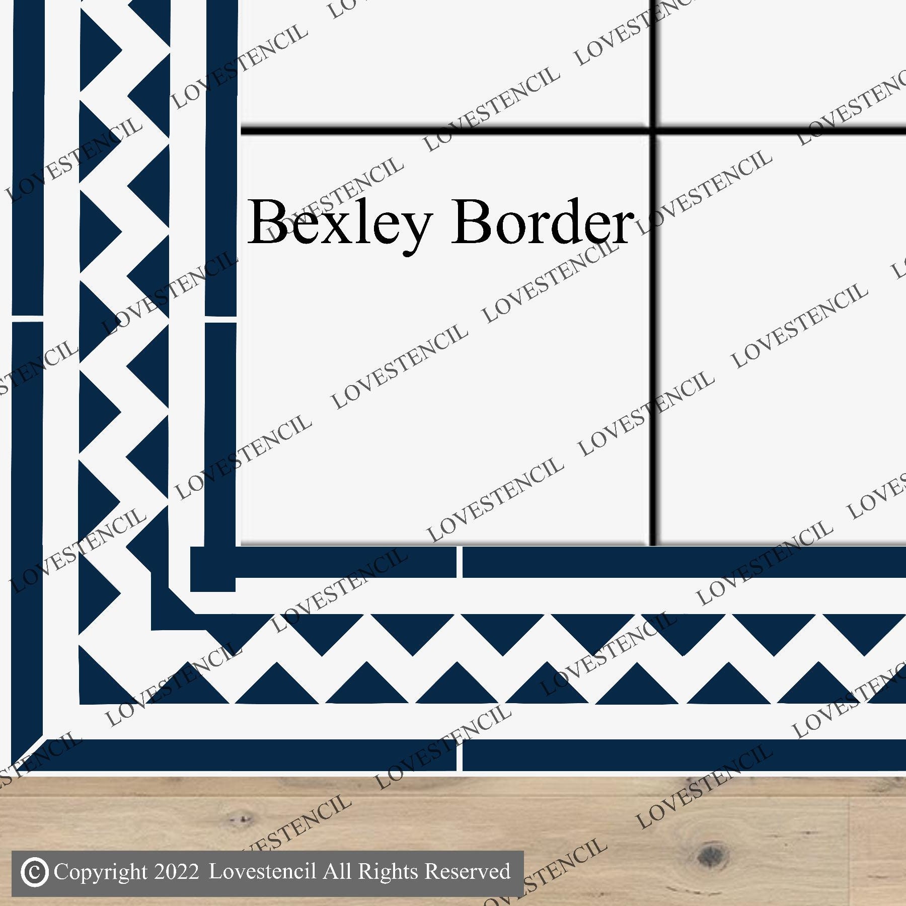 Victorian Old English Tile Border/corner Stencils - Lovestencil ...