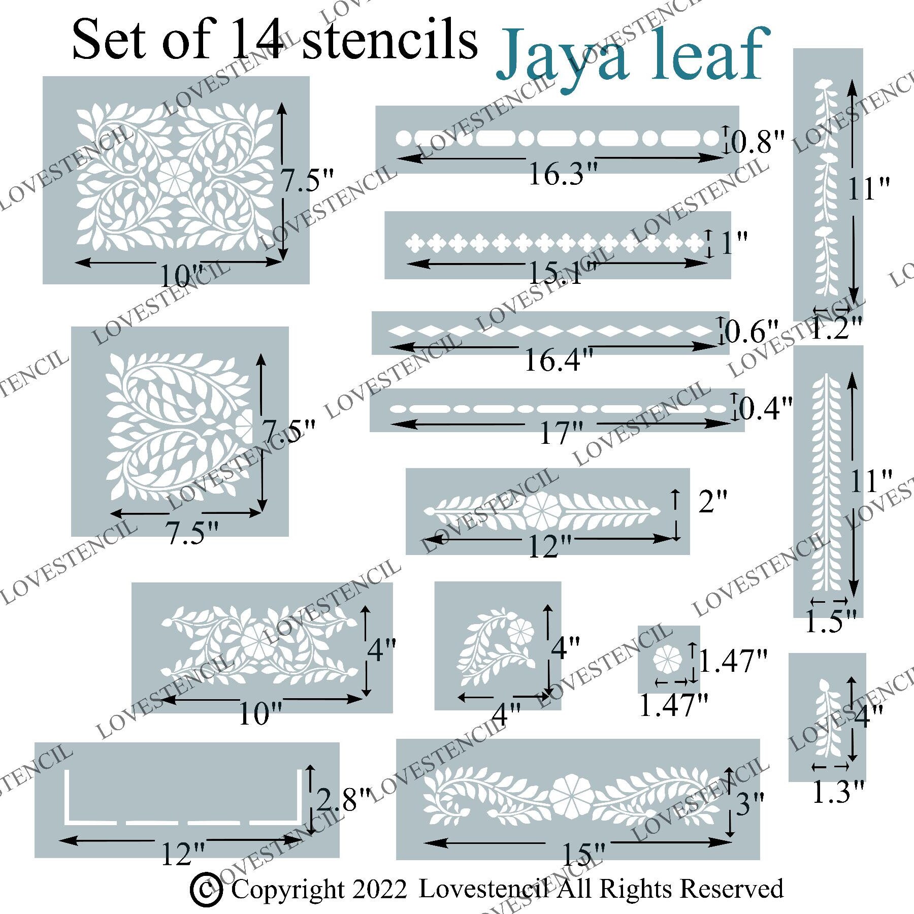 Indian Bone Inlay Stencil Sets Furniture Stencils - Etsy