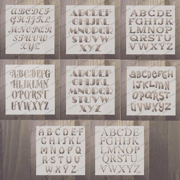 Alphabet Stencils - Etsy