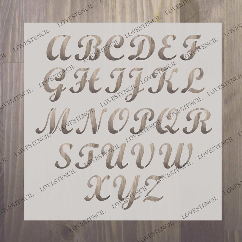 Alphabet Stencils. Small. for Craft - Etsy