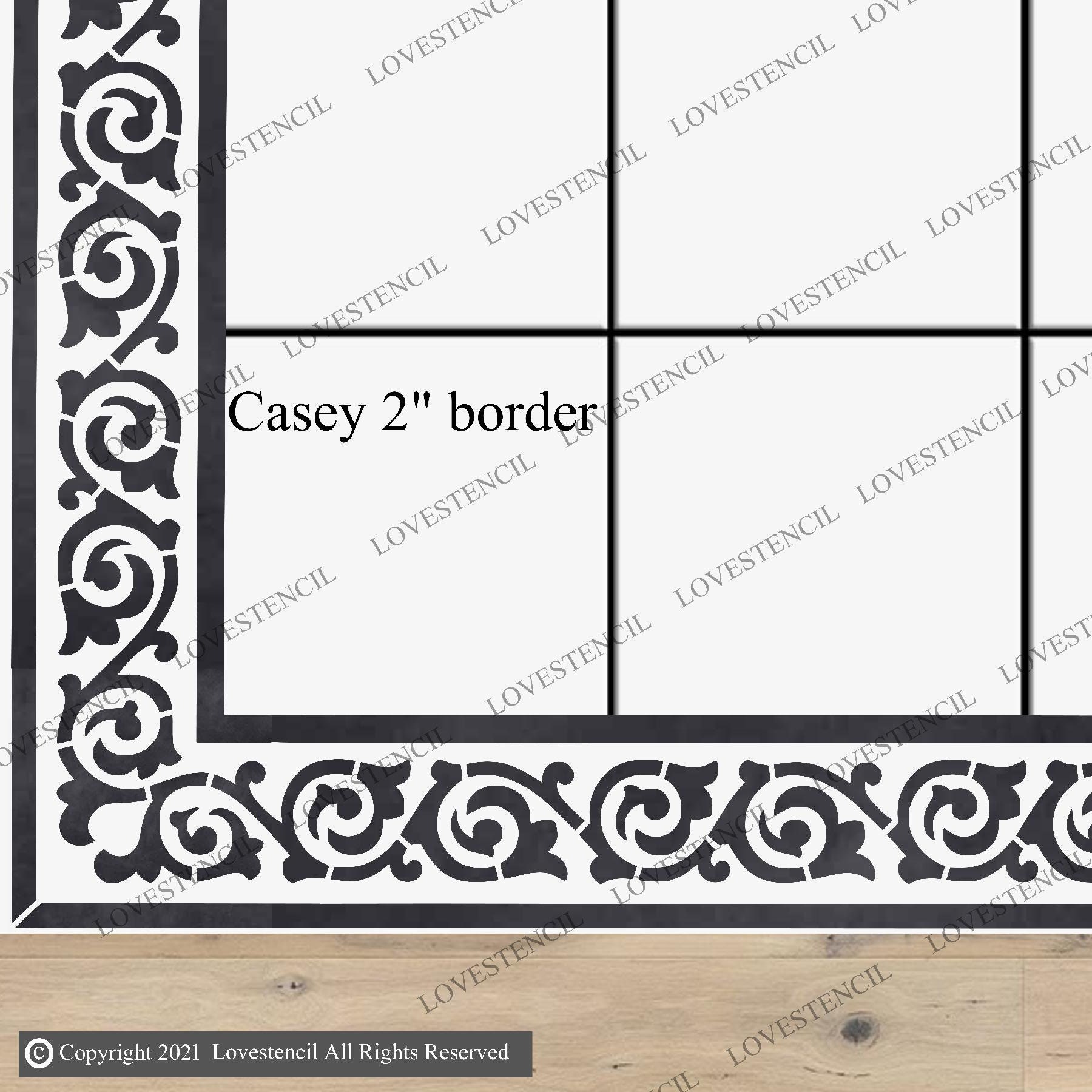 Tile Border/corner Stencils Lovestencil - Etsy
