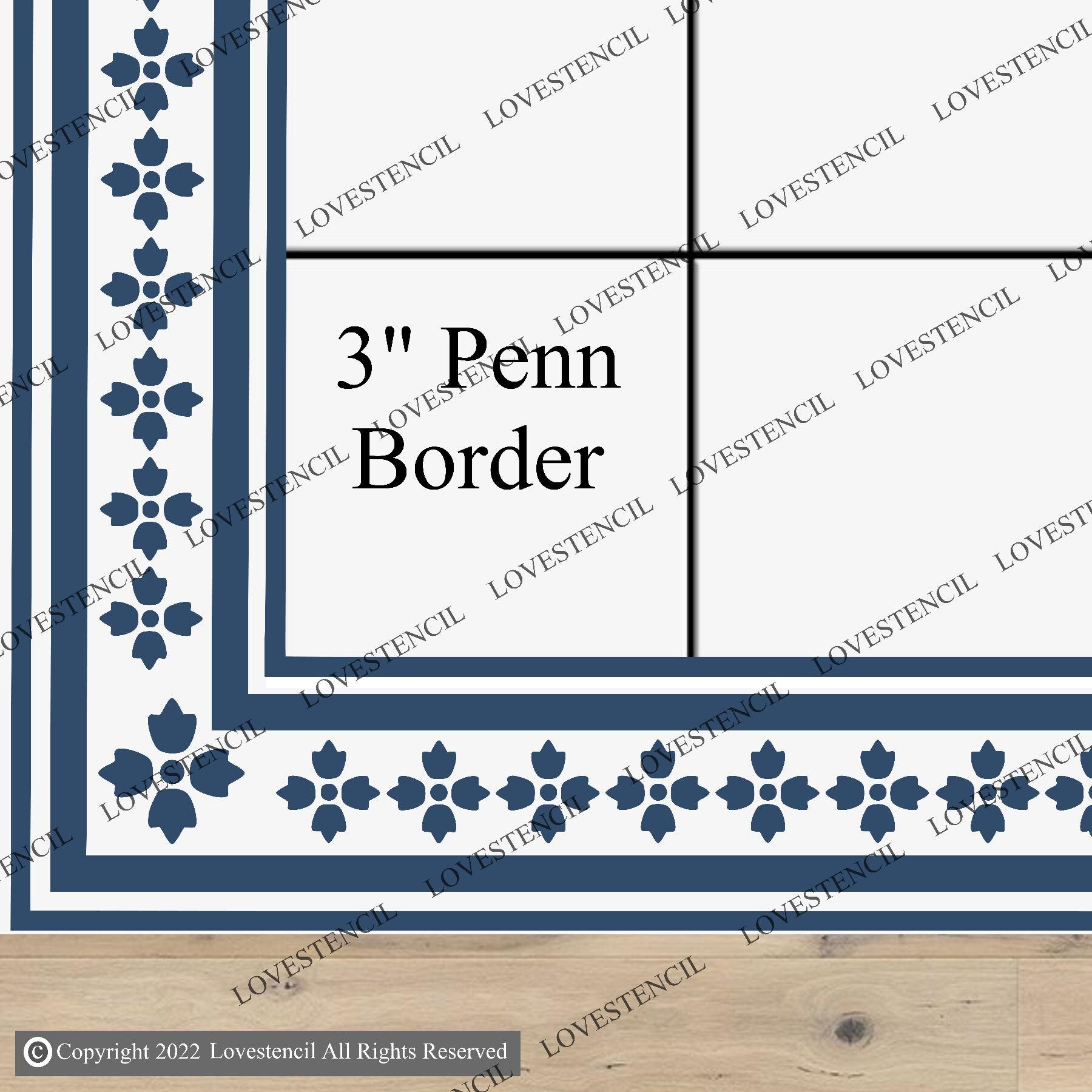 Tile Border/corner Stencils Lovestencil - Etsy