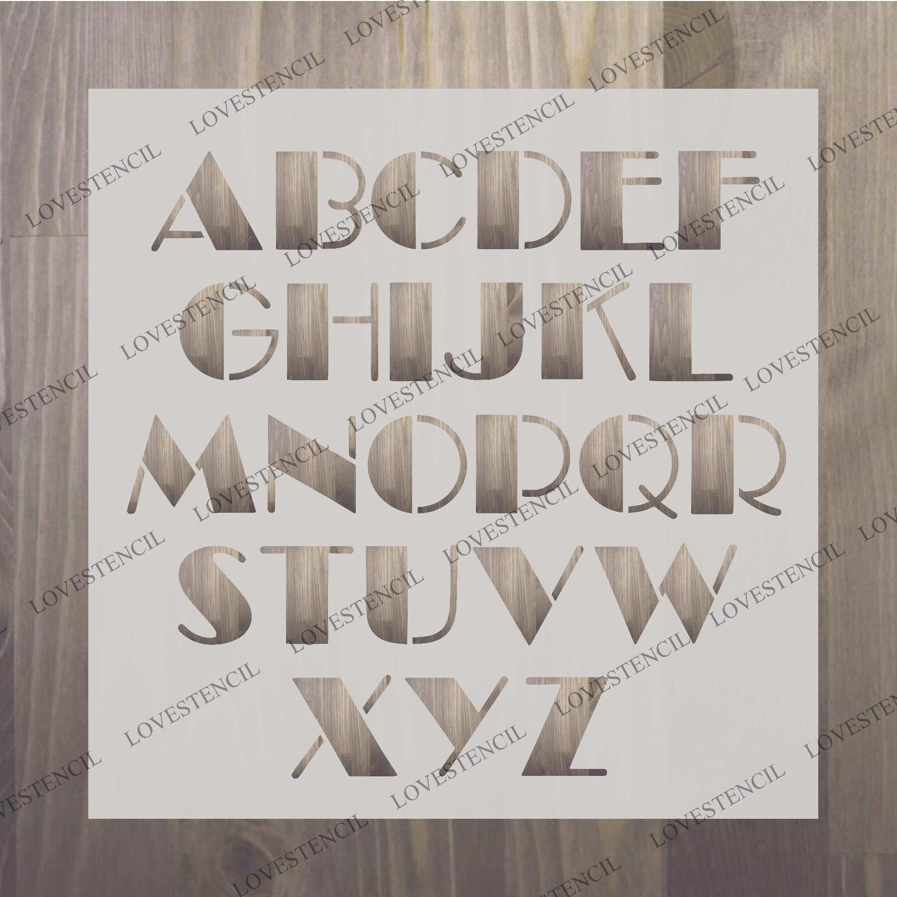 Alphabet Stencils. Small. for Craft - Etsy