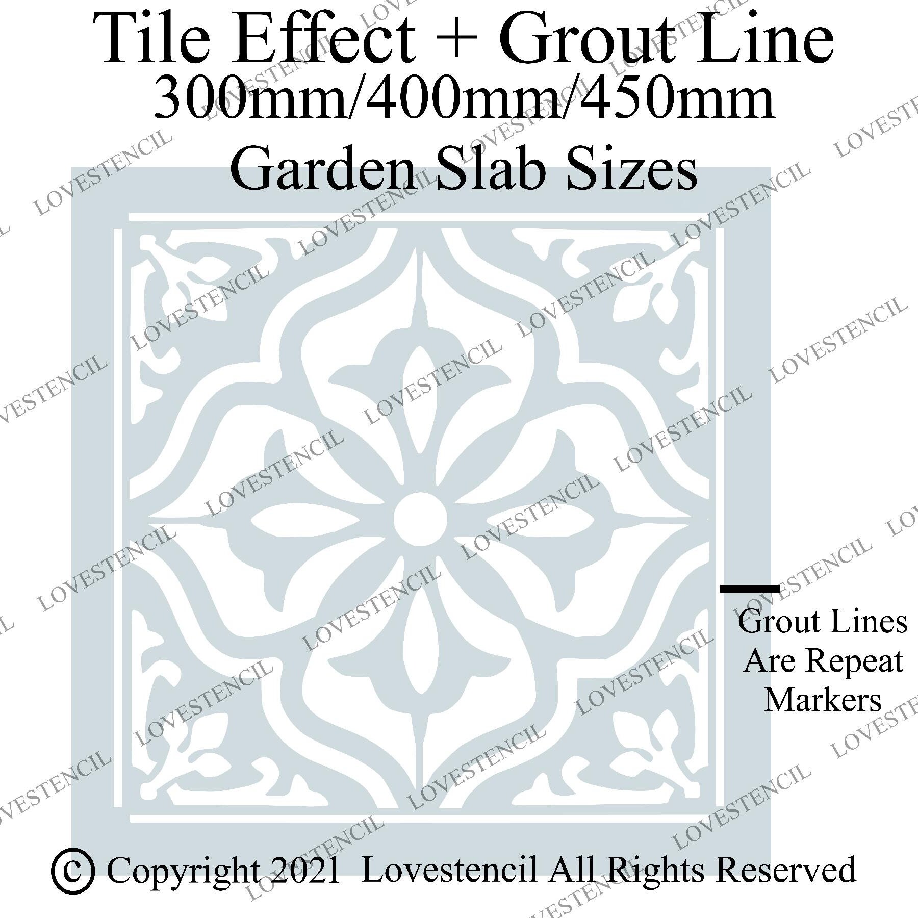 Leah Stencil Lovestencil Faux Tile Grout - Etsy UK