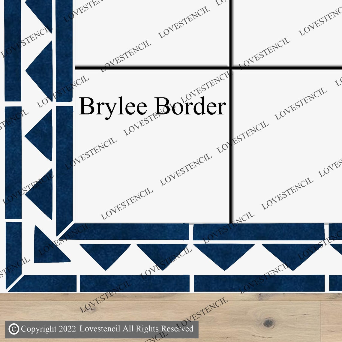 Victorian Old English Tile Border/corner Stencils - Etsy UK