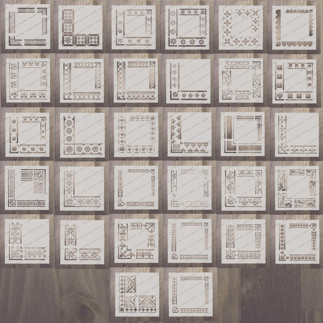 Border Stencils. Small. for Craft. - Etsy