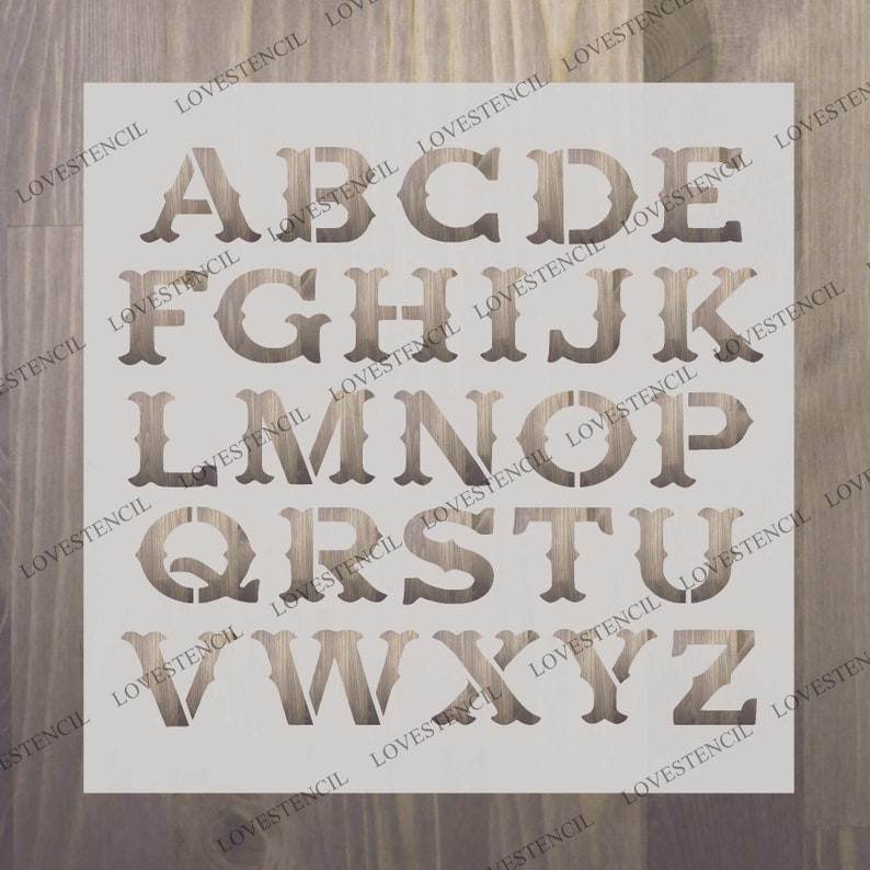 Alphabet Stencils. Small. for Craft - Etsy