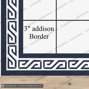 Tile Border/corner Stencils - Lovestencil - Bathroom/kitchen/patio ...