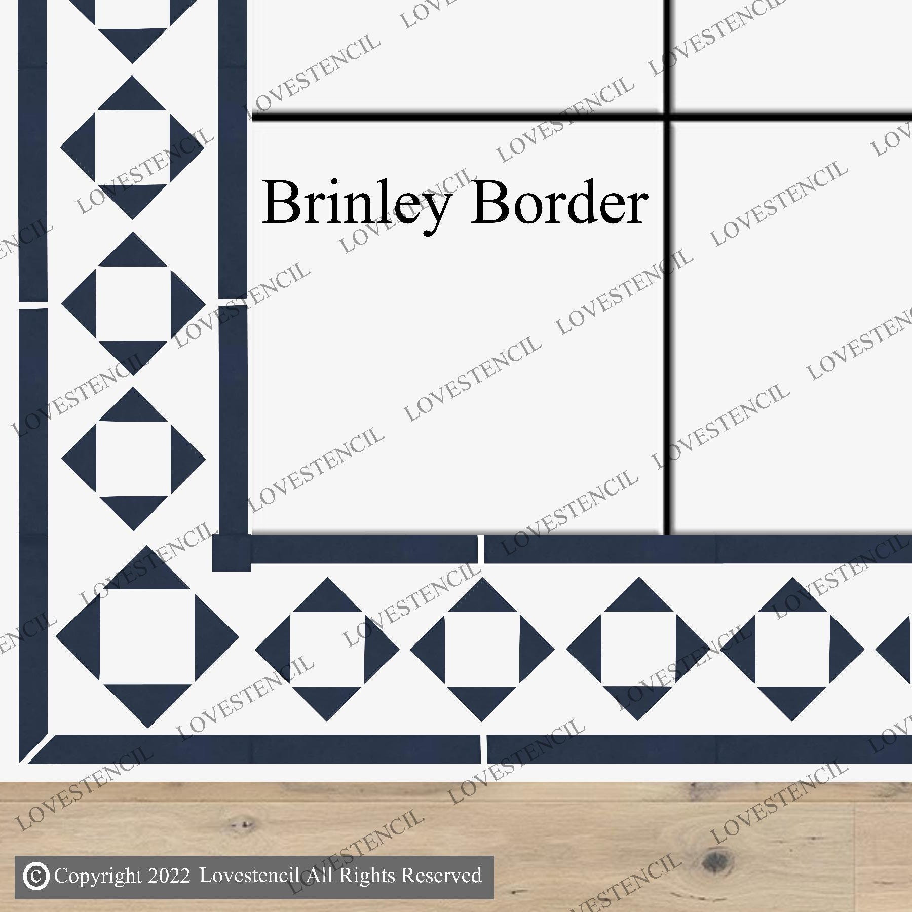 Victorian Old English Tile Border/corner Stencils - Lovestencil ...