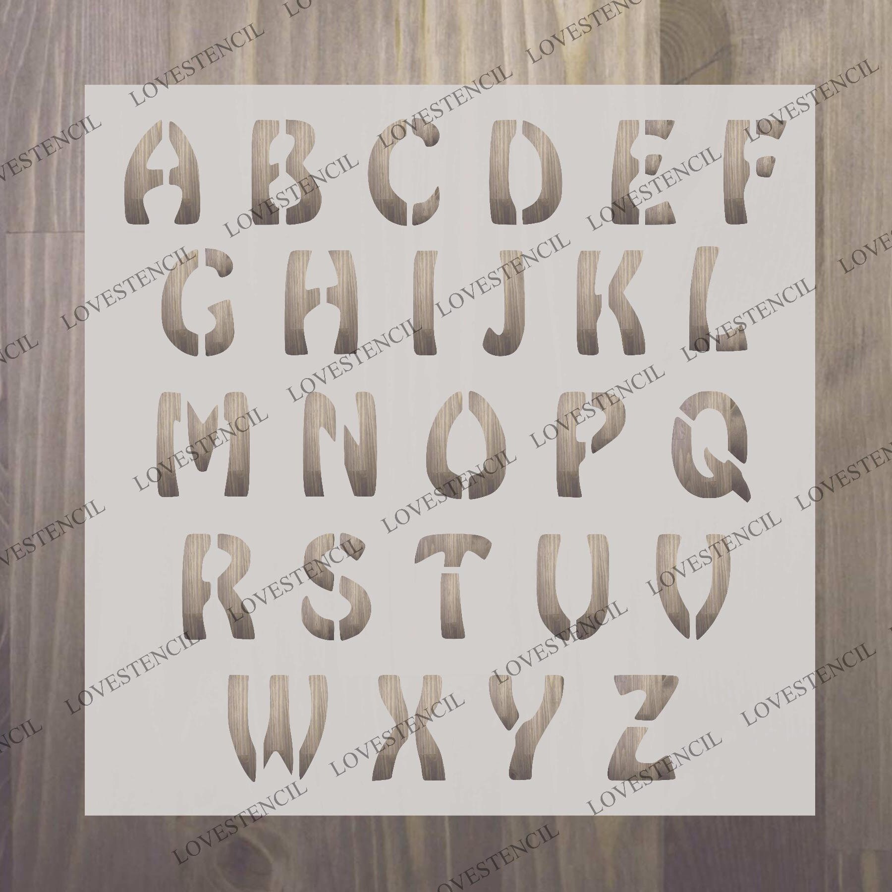 Alphabet Stencils. Small. for Craft - Etsy