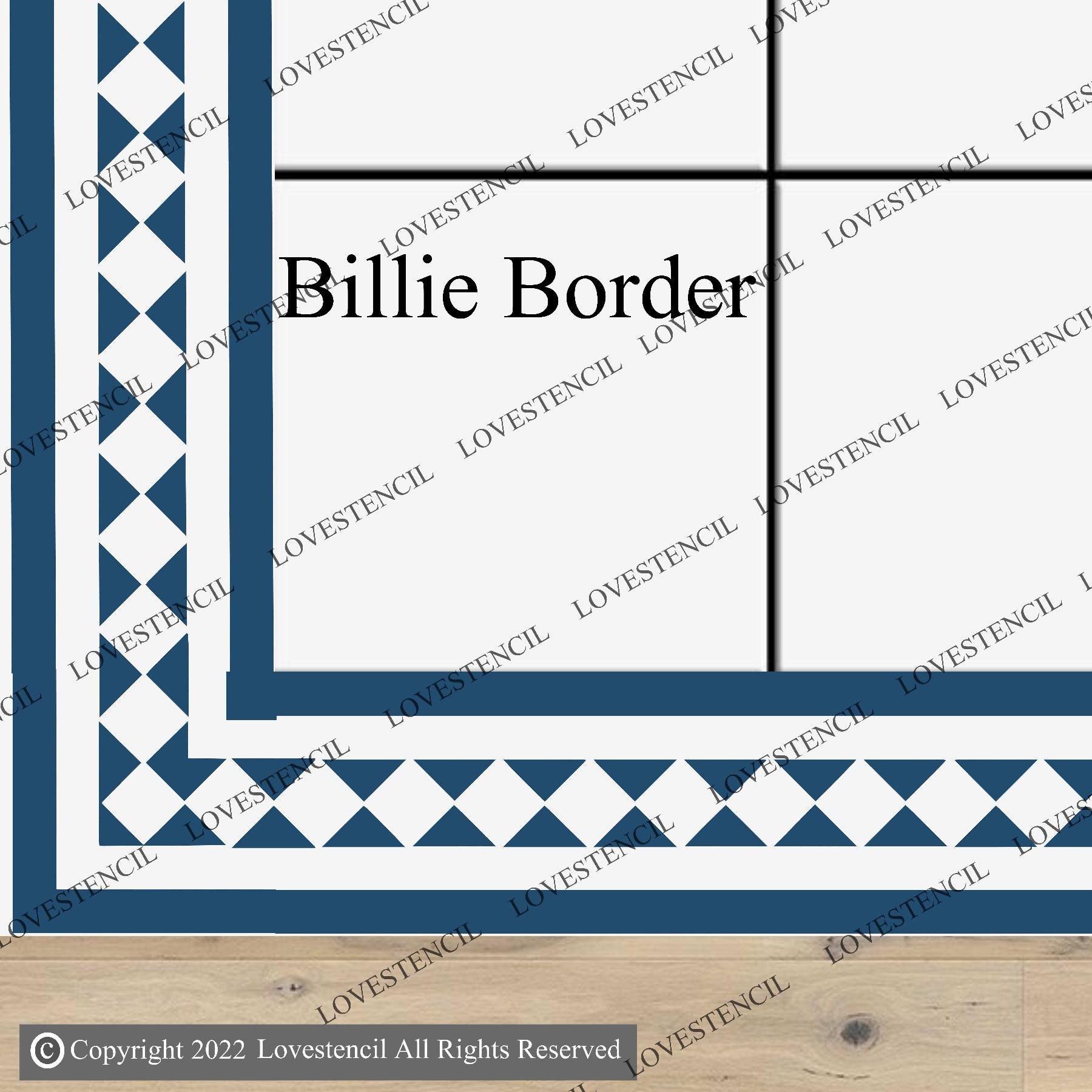 Victorian Old English Tile Border/corner Stencils - Lovestencil ...