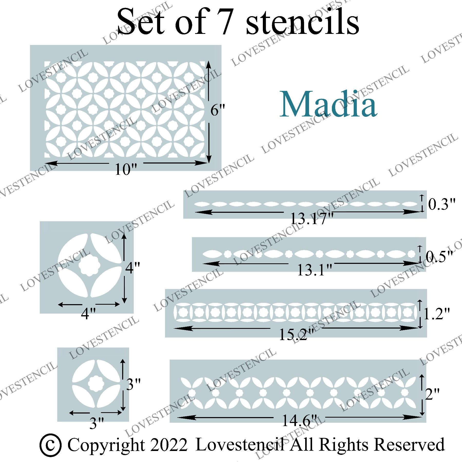 Indian Bone Inlay Stencil Sets Furniture Stencils - Etsy