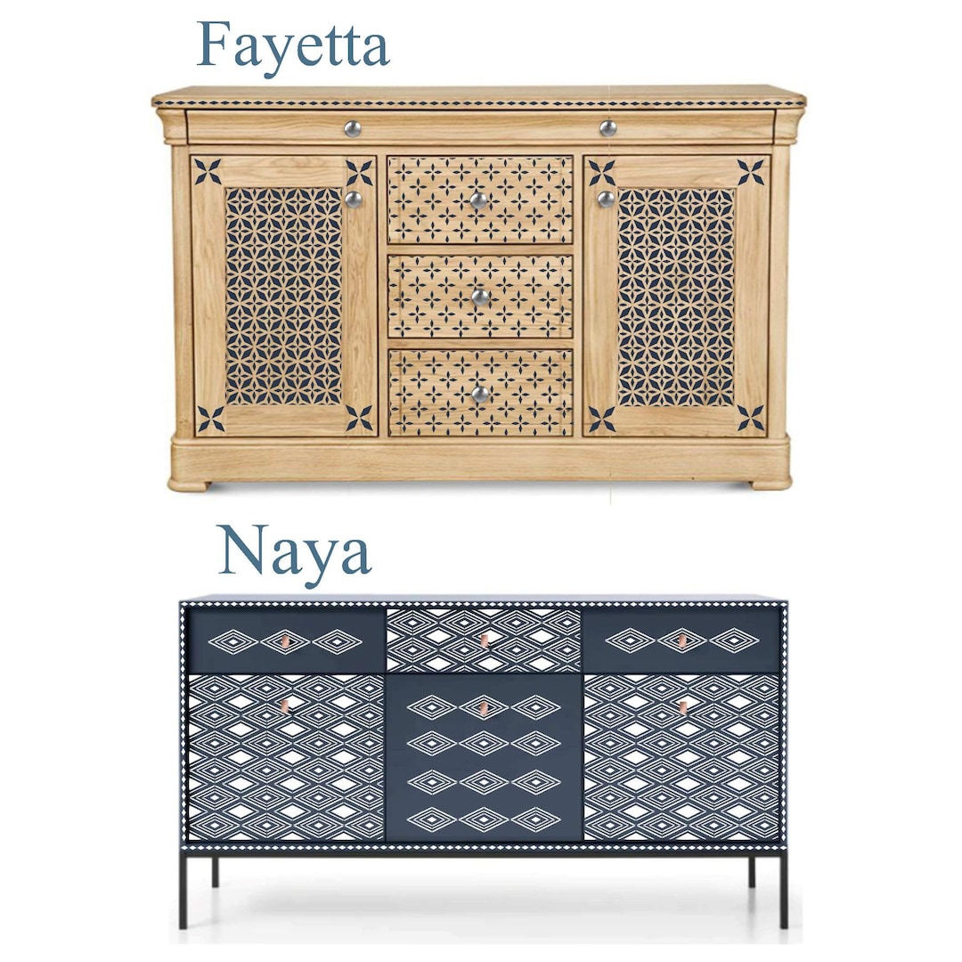 Indian Bone Inlay Stencil Sets Furniture Stencils Sets- Lovestencil ...