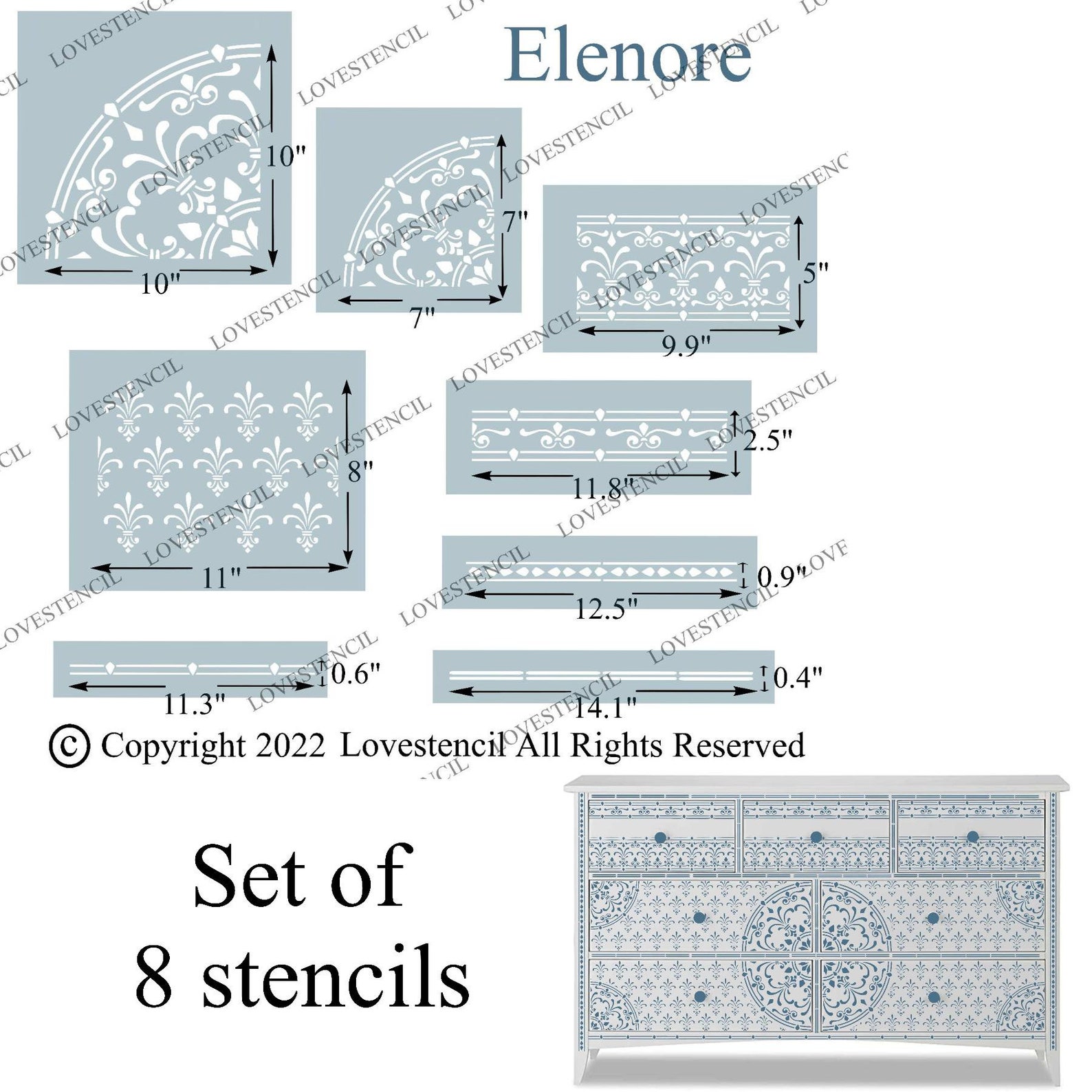 Indian Bone Inlay Stencil Sets Furniture Stencils - Etsy
