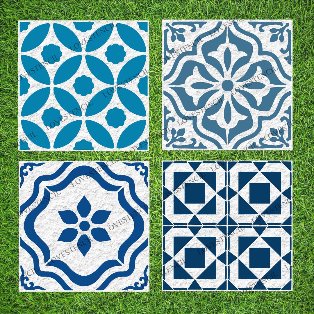 Garden Patio Slab Stencils - Lovestencil - for Garden Patio Slabs ...