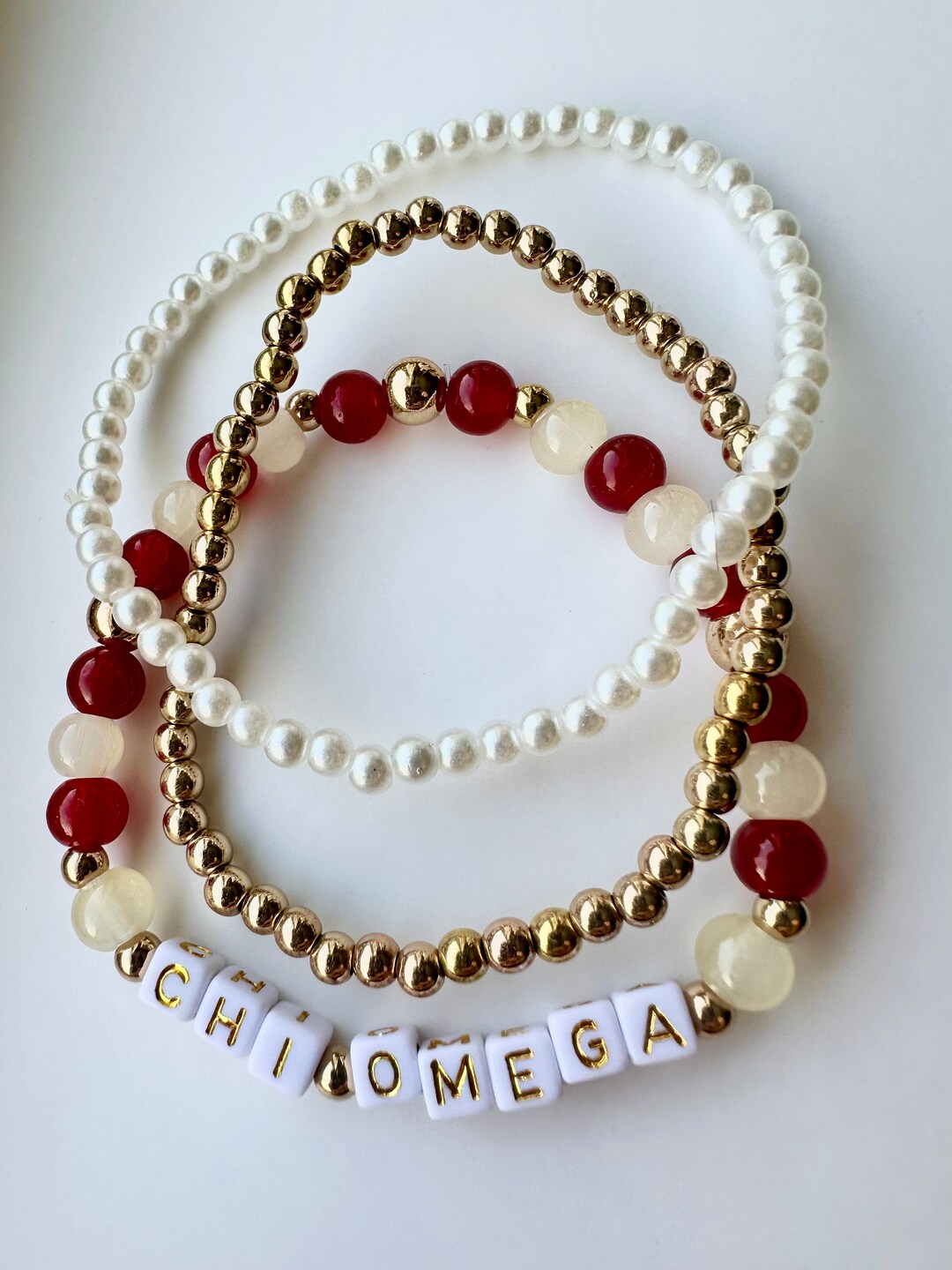 Chi Omega Stack in Straw - Etsy