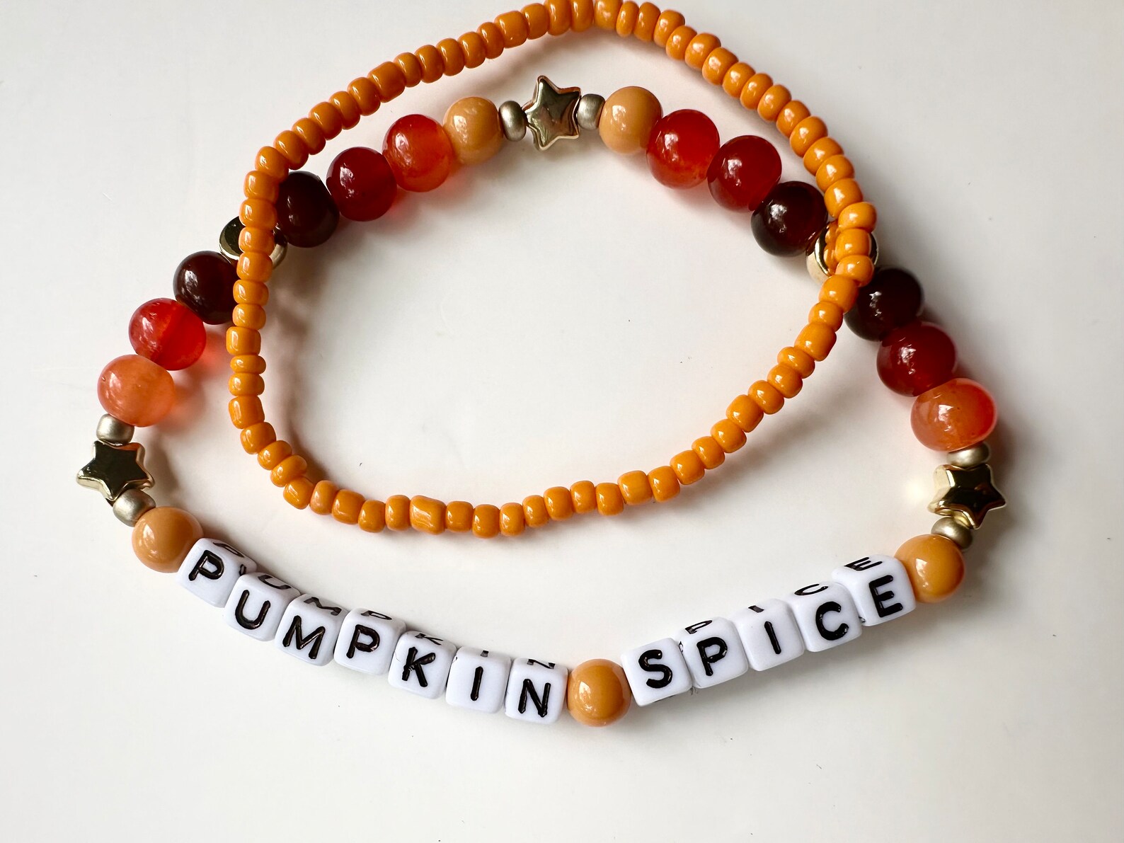 Pumpkin Spice Bracelet + FREE Mini Stacker - Etsy