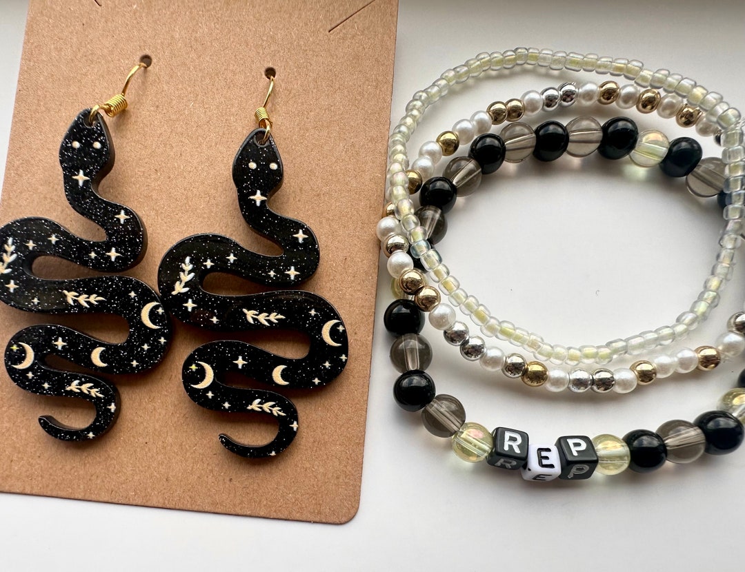 REP Snake Earring Set in GOLD - Etsy