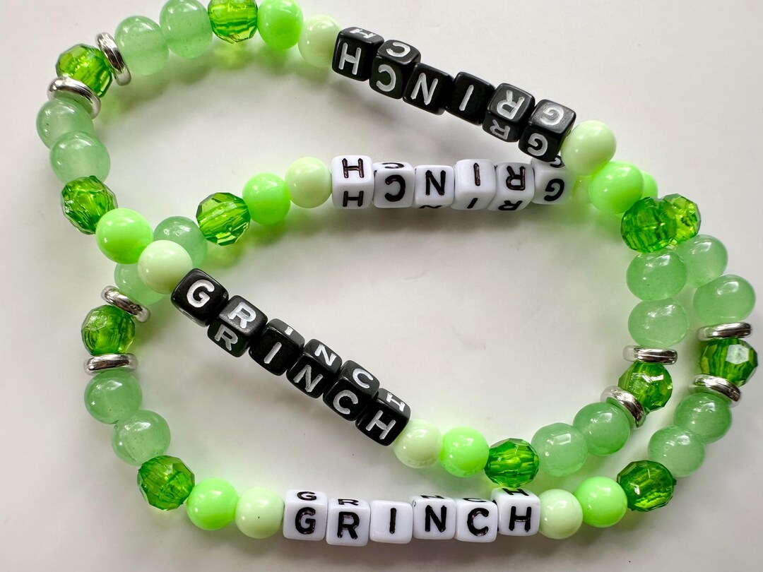 GRINCH Bracelet + FREE Mini Stacker - Etsy