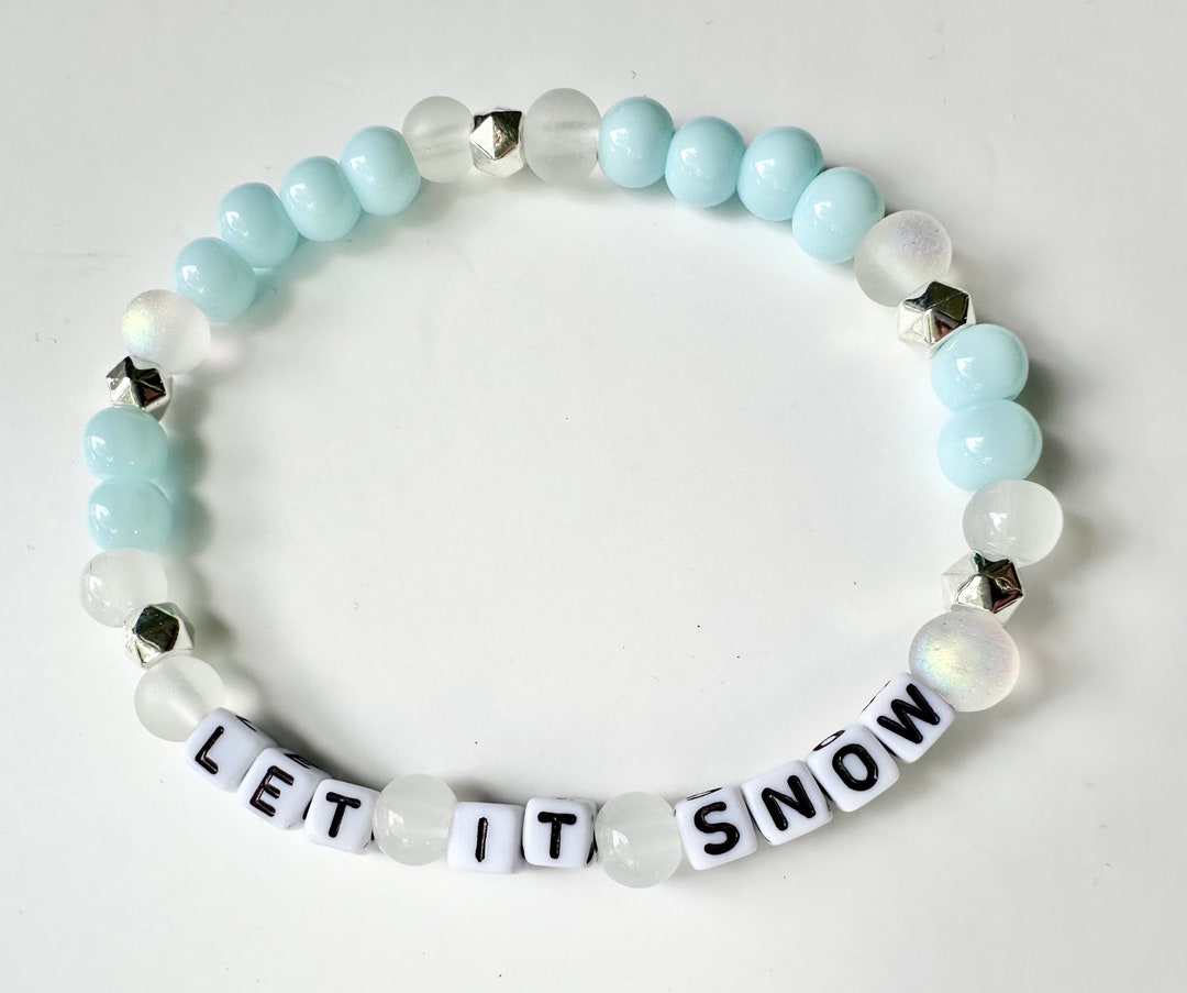 Let It Snow Bracelet + FREE Mini Stacker - Etsy
