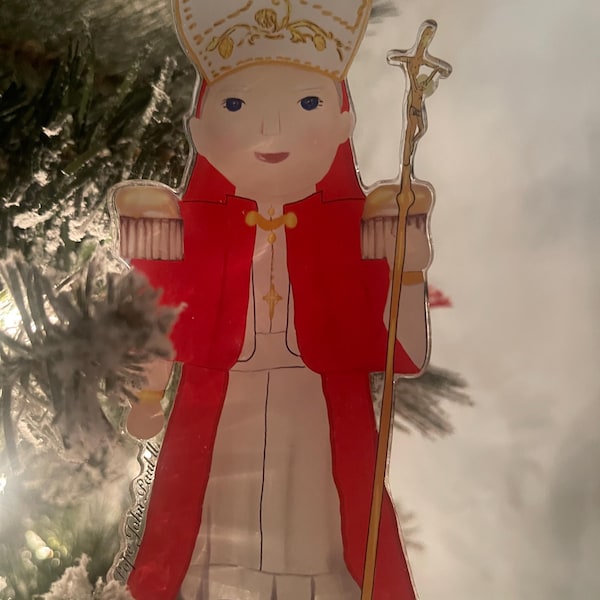 Pope Ornament John Paul - Etsy