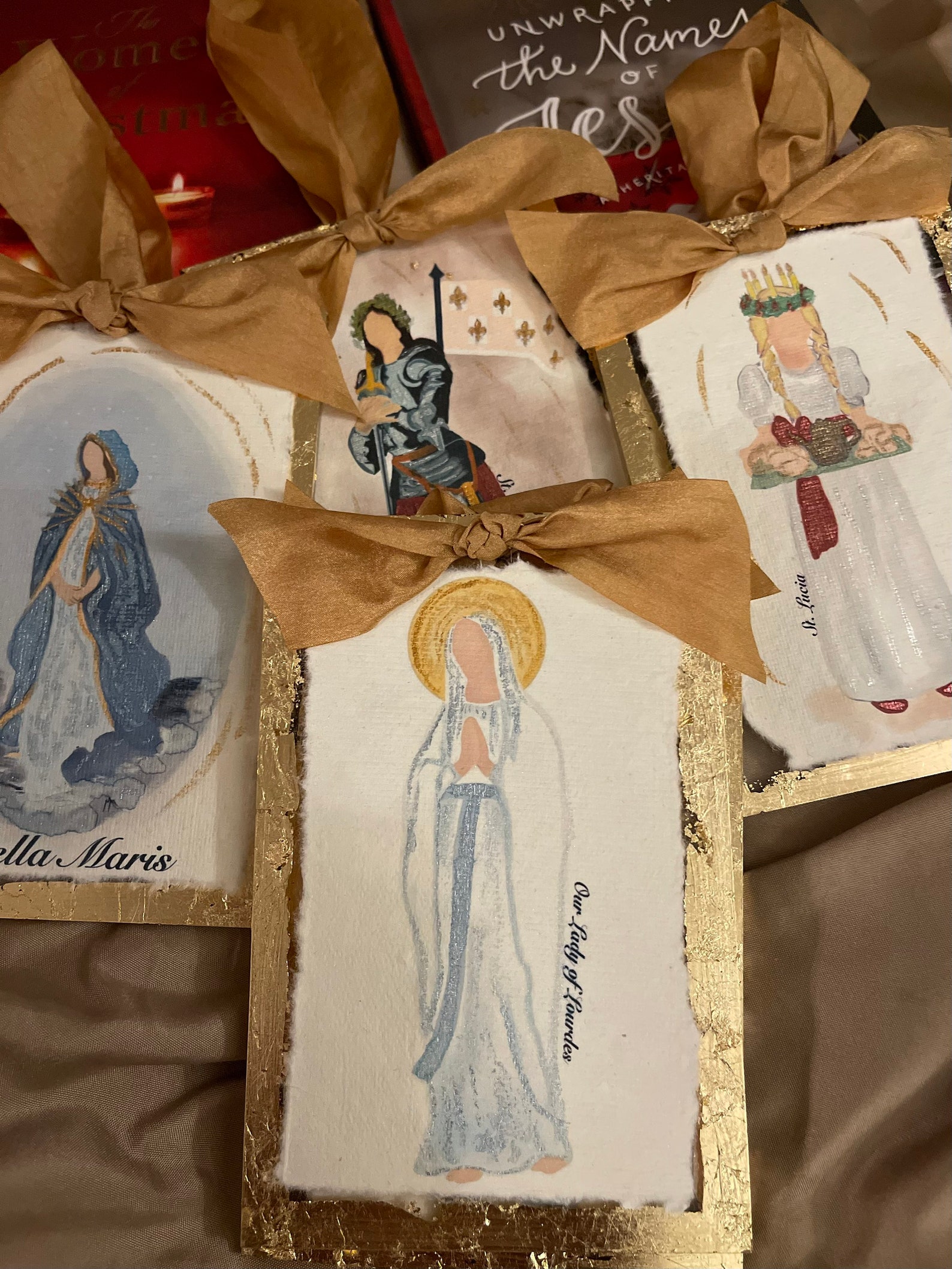 Saints Watercolor Painting on Acrylic - Etsy