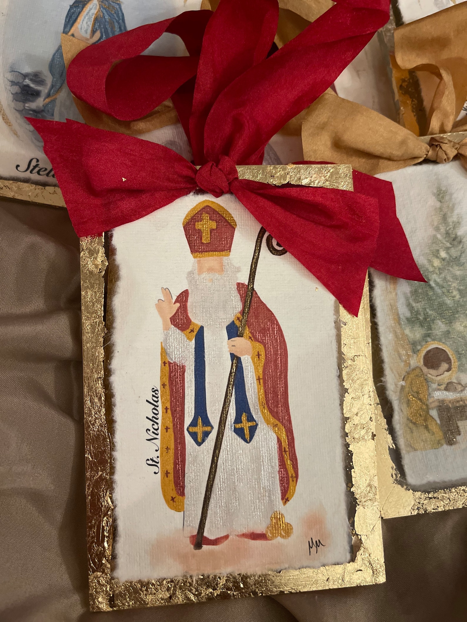 Saints Watercolor Painting on Acrylic - Etsy