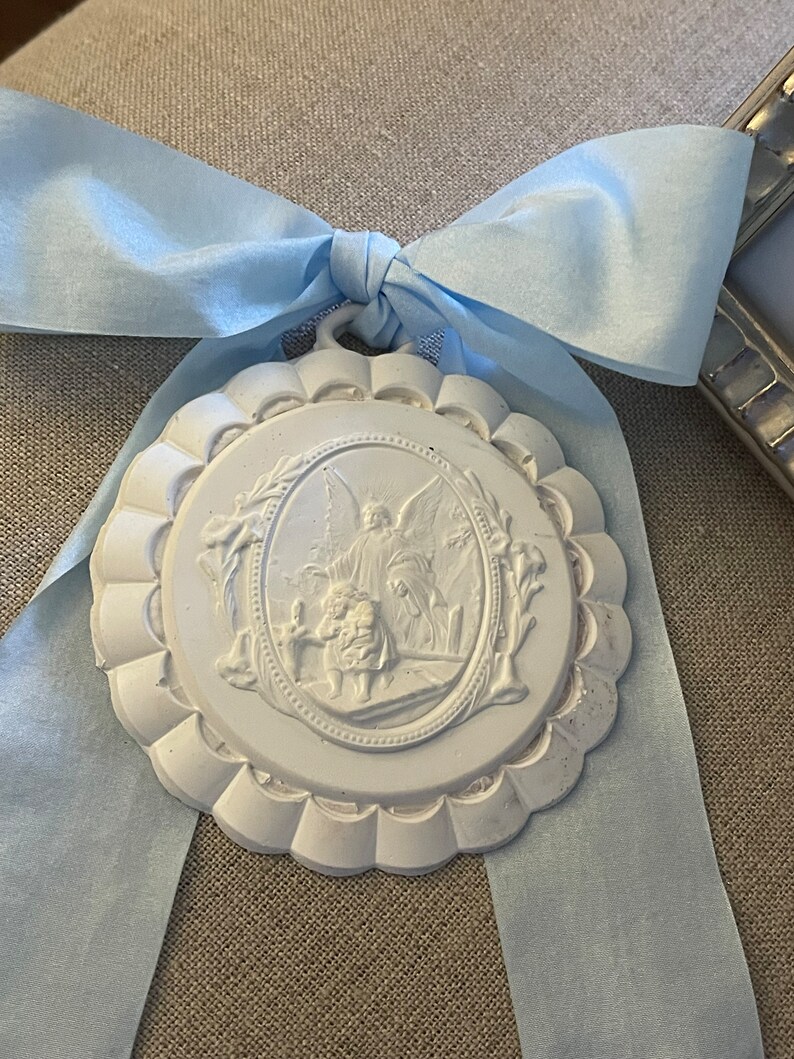 Guardian Angel Crib Medal - Etsy