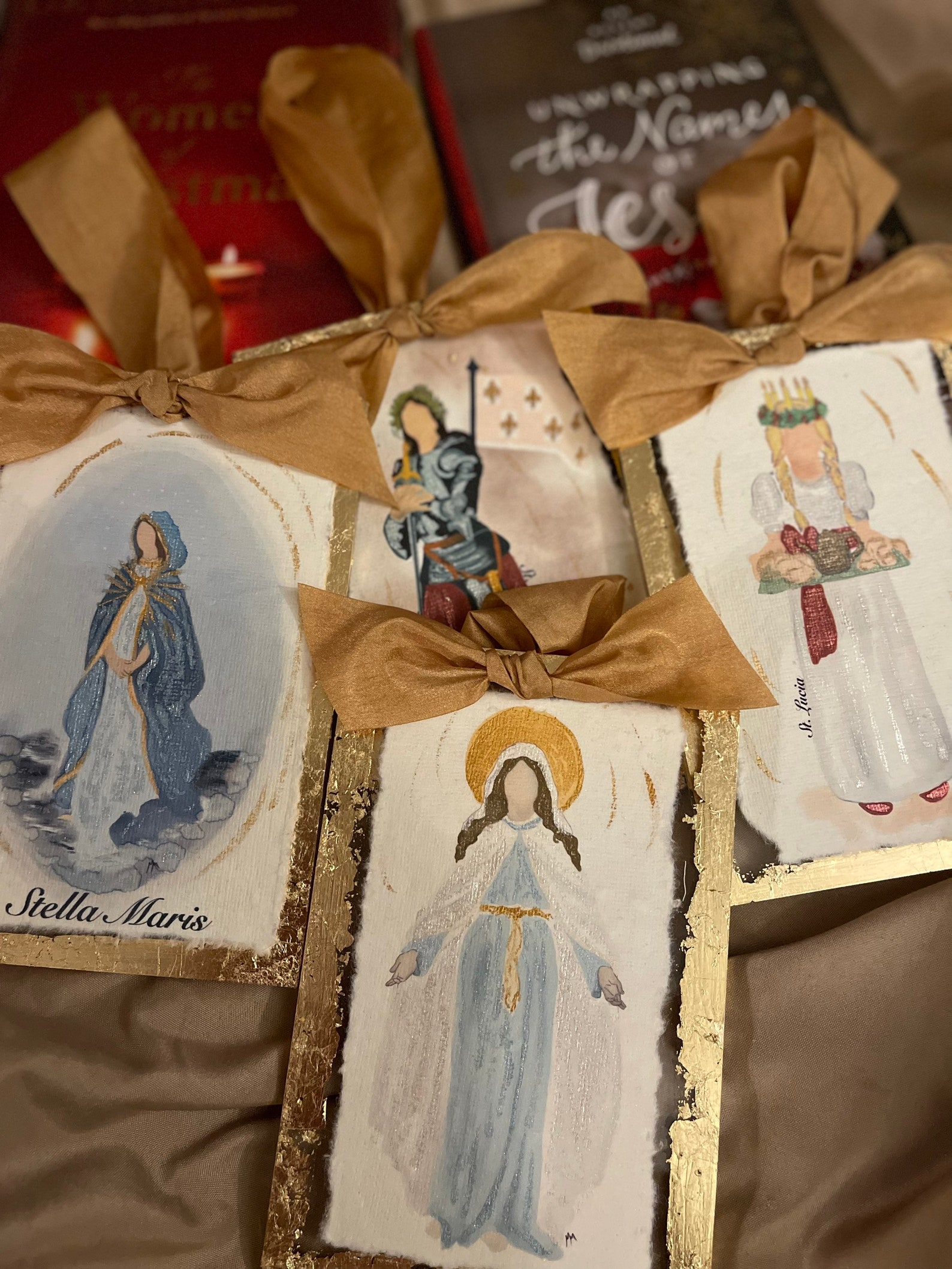 Saints Watercolor Painting on Acrylic - Etsy