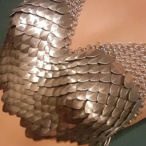 Scalemail Chainmail Crop Top / Bra Breastplate Armor - Etsy