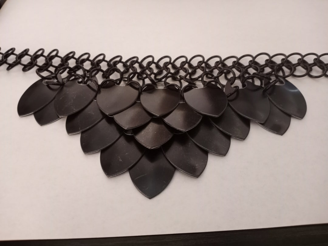 Handmade Scale Mail Choker Necklace - Etsy