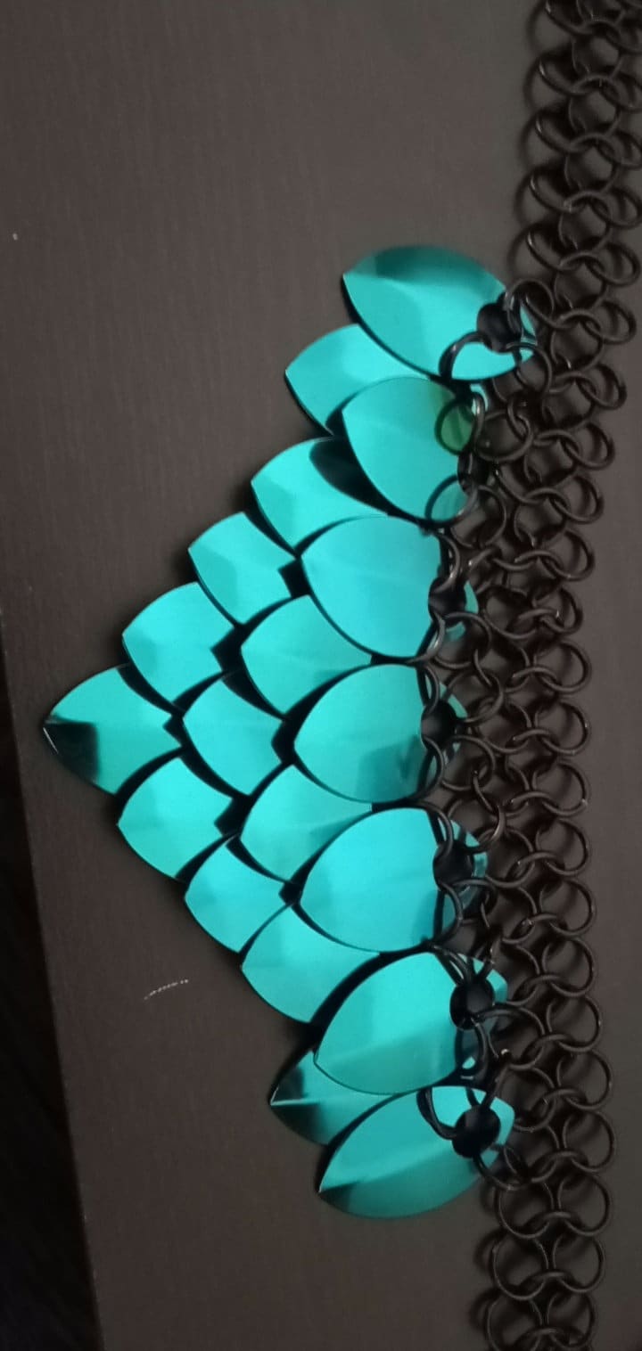 Handmade Scale Mail Choker Necklace - Etsy