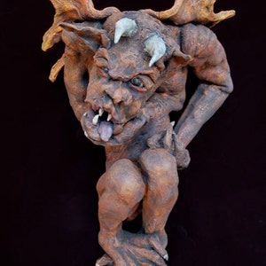 Precious is This Unique Ceramic Wall Mounted Gargoyle Hand-built and ...