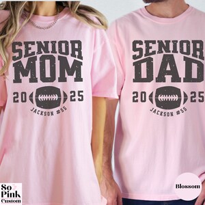 Comfort Colors Matching Senior Football Mom Shirt Senior Football Dad ...