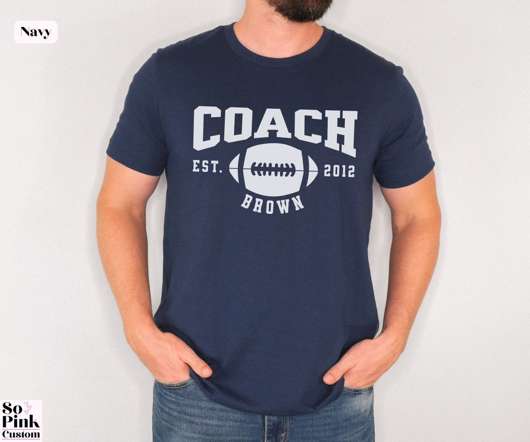 Personalized Football Coach Shirt, Custom Coach Football Shirt ...