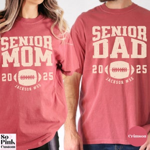 Comfort Colors Matching Senior Football Mom Shirt Senior Football Dad ...