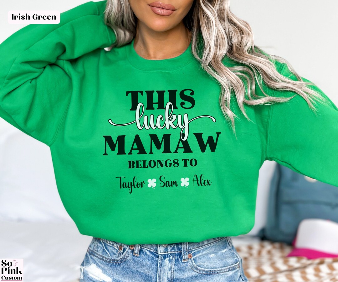 Personalized Mamaw Sweatshirt With Grandkids Names, Custom Mamaw St ...
