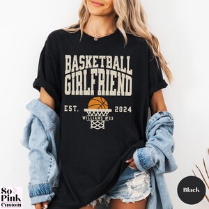Comfort Colors Personalized Basketball Girlfriend Shirt With Custom ...