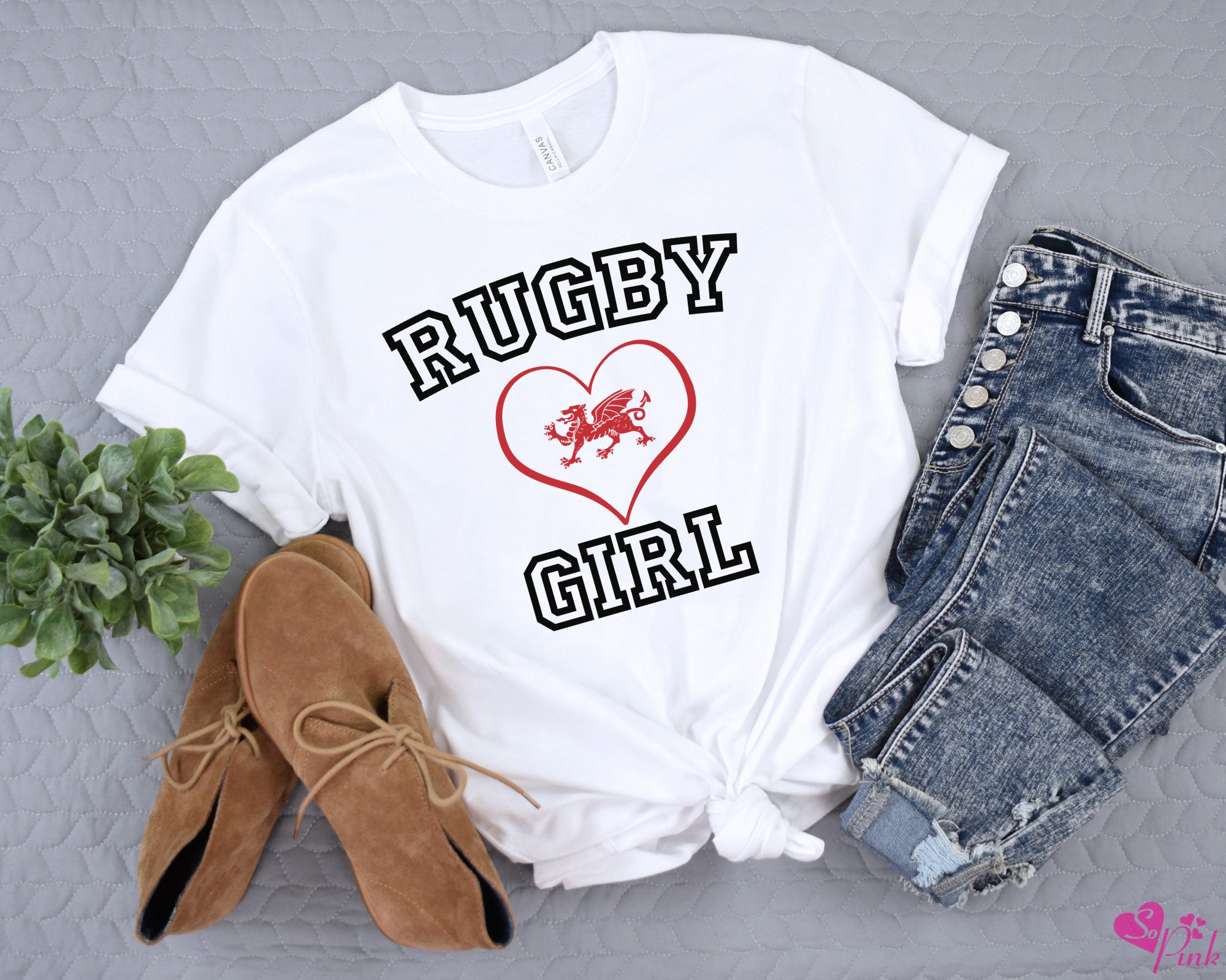 Welsh Rugby Shirt Rugby Girl Shirt Wales Rugby Supporter | Etsy