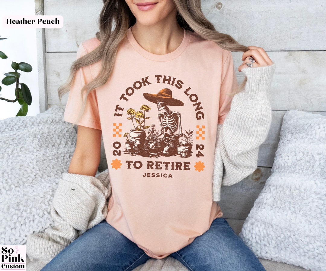 Personalized Retirement Shirt, Funny Retired Shirt, Customized Retiring ...