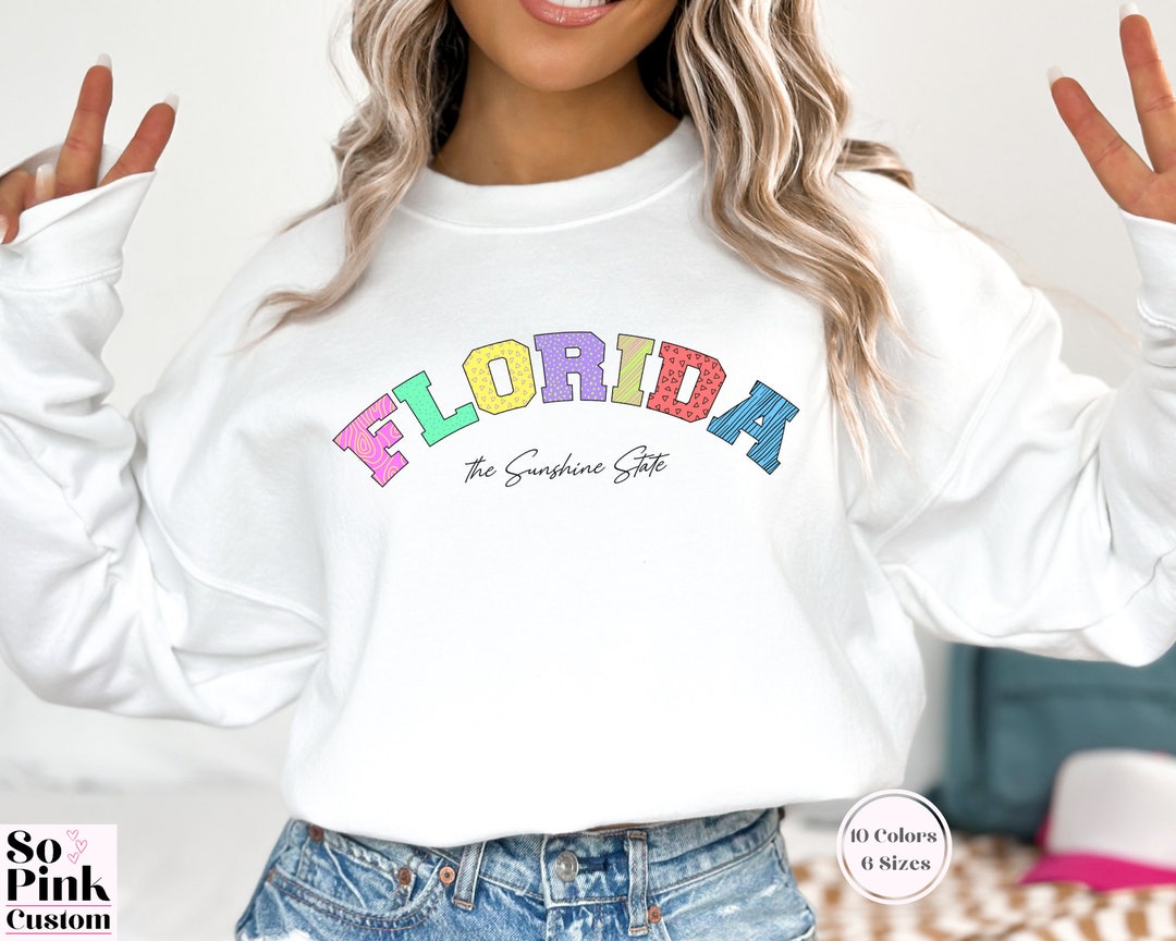Colorful Florida Sweatshirt, Florida Sweater, Destin Florida the ...