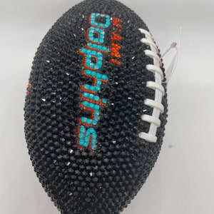 Custom Bling Football - Rhinestone Decorated Sports Ball - Personalized ...