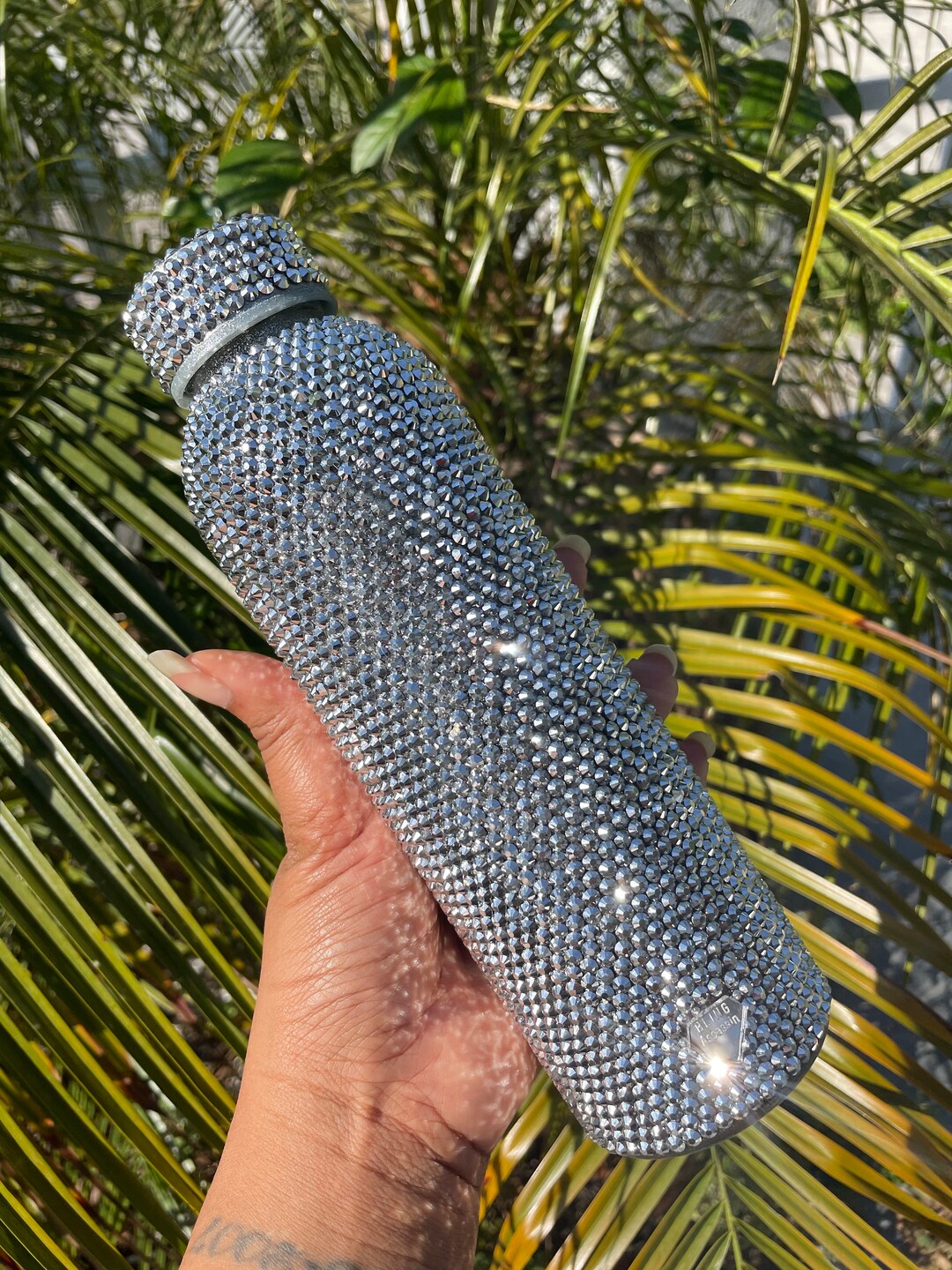 Custom Bling Water Bottle - Etsy