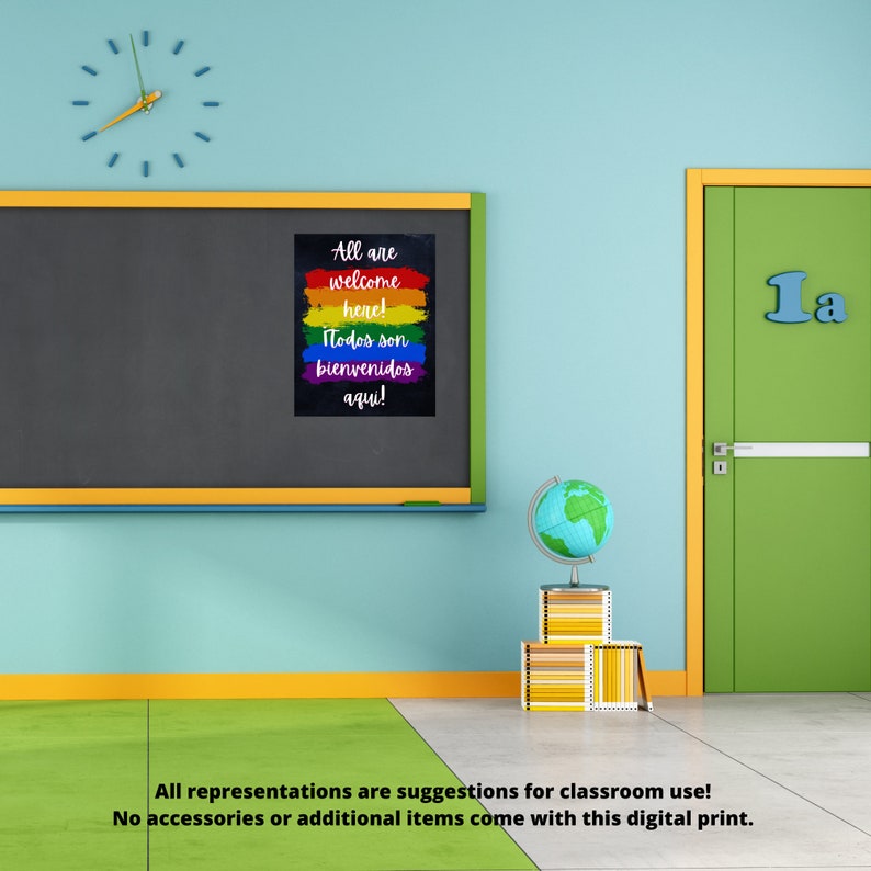 All Are Welcome Here Todos Son Bienvenidos Aquí Bilingual Inclusivity ...