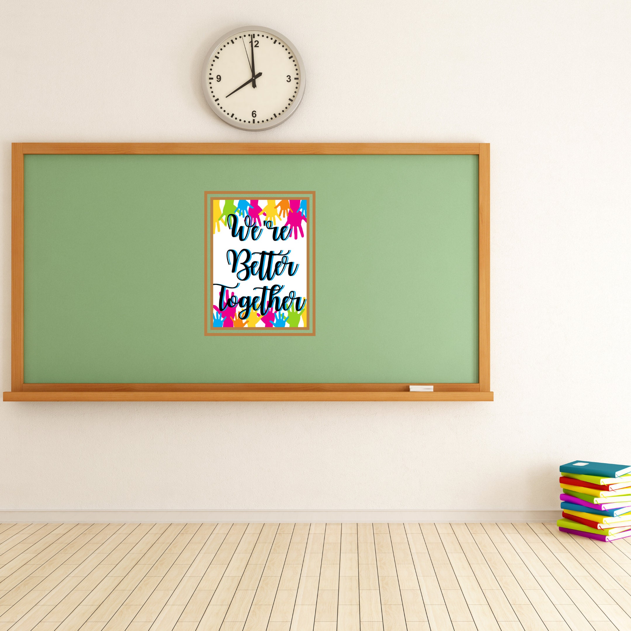 We're Better Together - Rainbow Hands Poster - Digital Print for ...