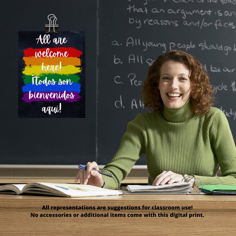 All Are Welcome Here Todos Son Bienvenidos Aquí Bilingual Inclusivity ...
