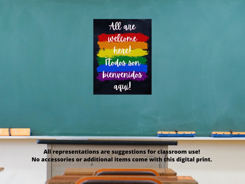 All Are Welcome Here Todos Son Bienvenidos Aquí Bilingual Inclusivity ...