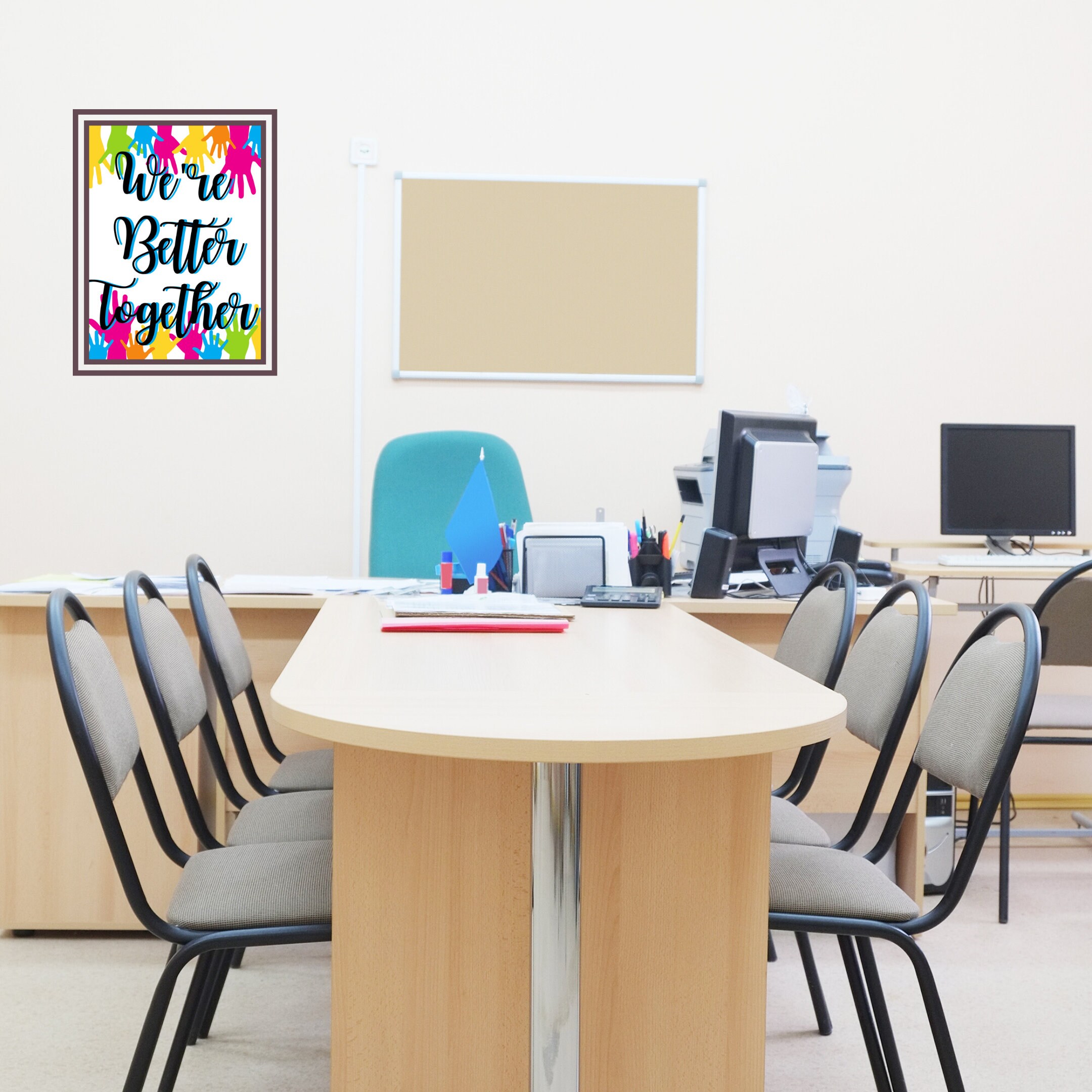 We're Better Together - Rainbow Hands Poster - Digital Print for ...